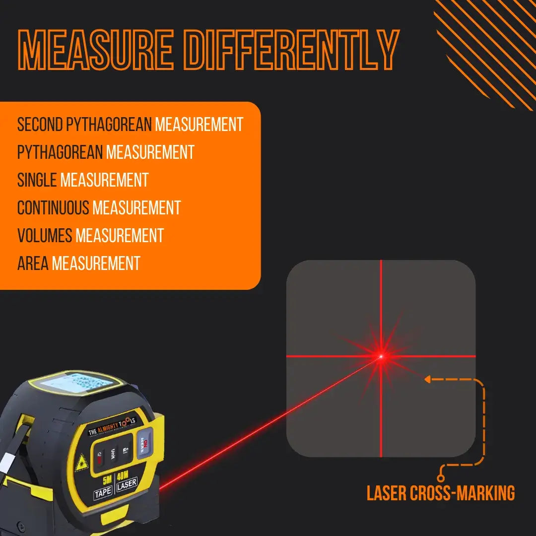 The Almighty Ruler® - Precise 3-in-1 Laser Measuring Tape – The ...