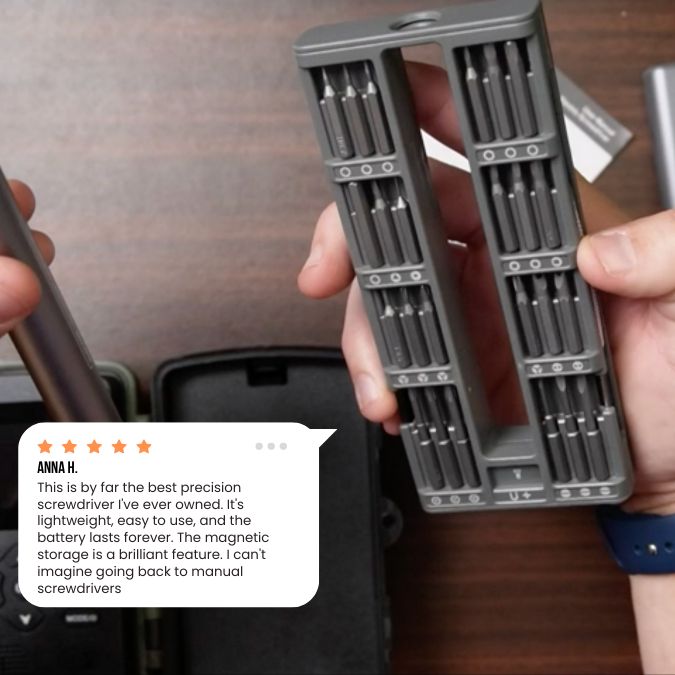 The Almighty Precision Electric Screwdriver 52 in 1™ - Repairs Helper ...